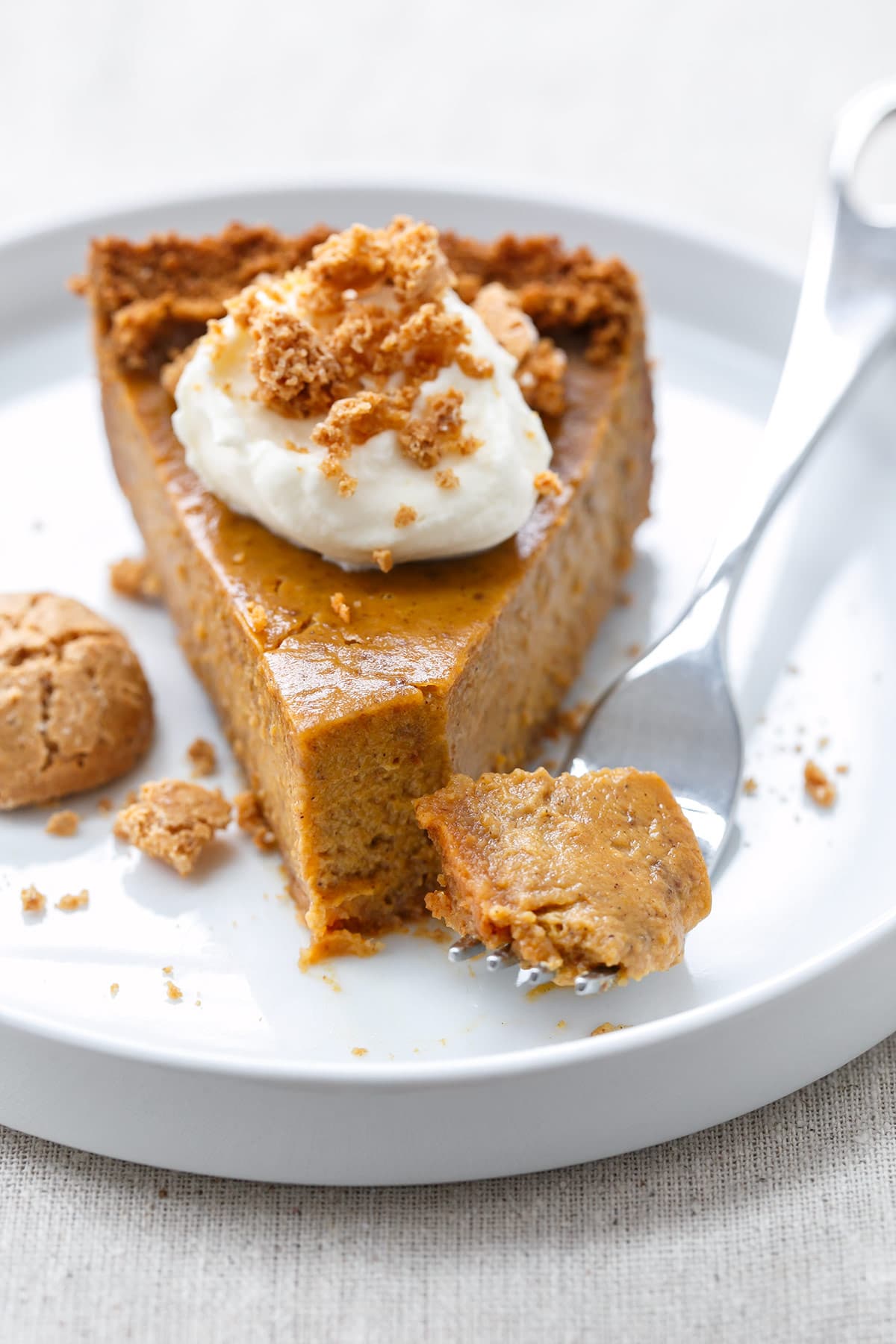 Amaretti Pumpkin Pie | Love and Olive Oil