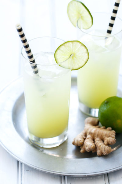 Fresh Ginger-Lime Tonic | Love and Olive Oil