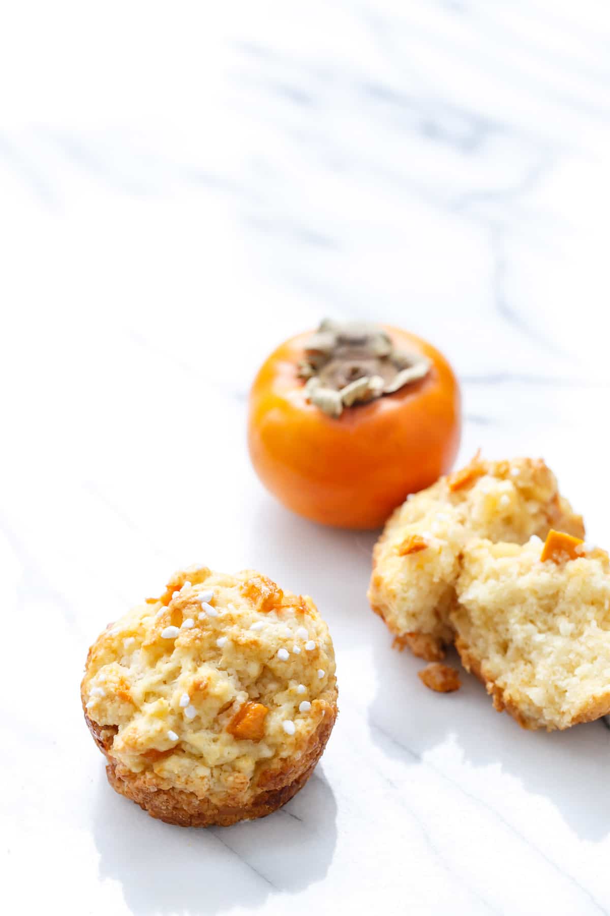 Ginger Persimmon Scone Muffins | Love and Olive Oil