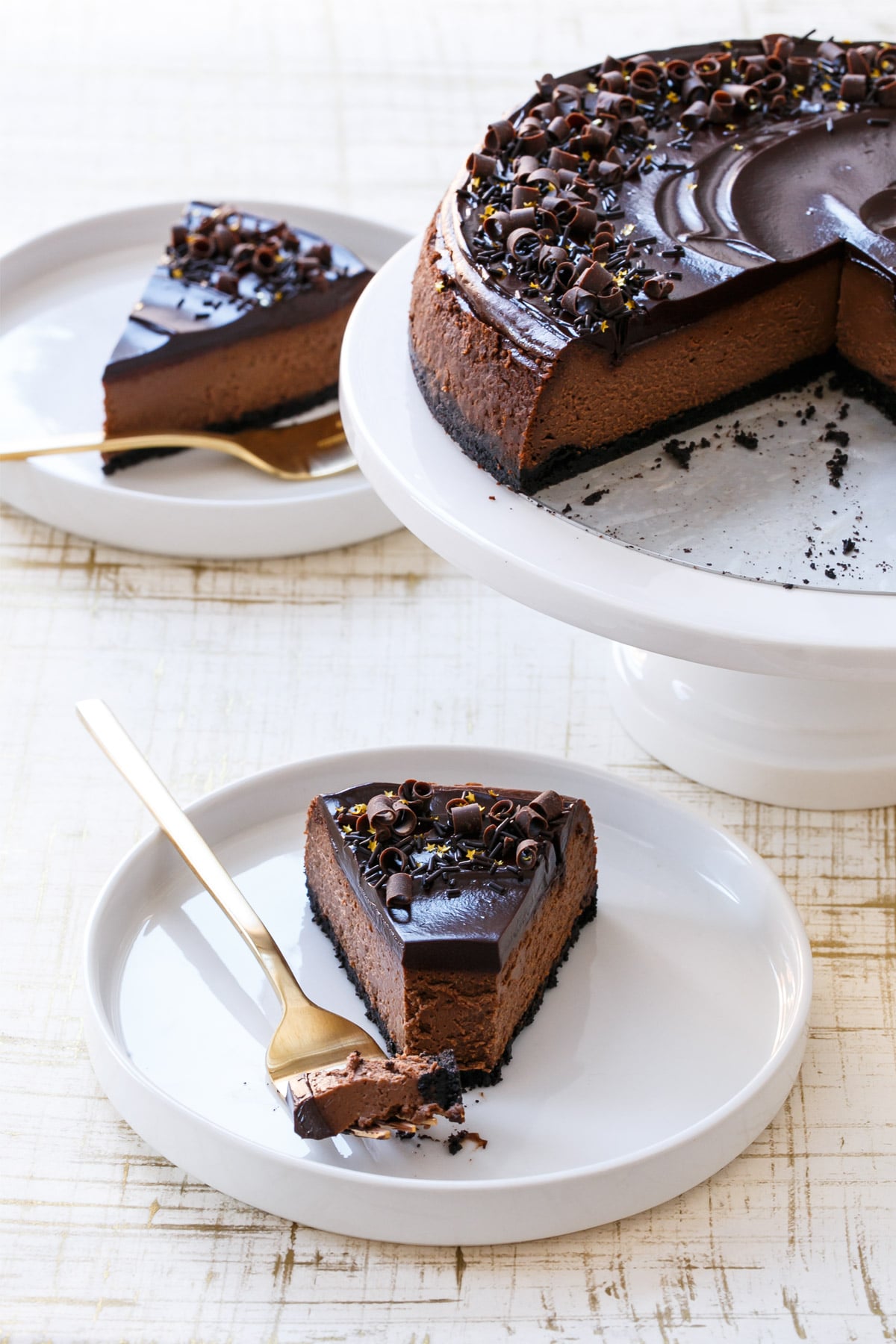 Triple Chocolate Cheesecake | Love and Olive Oil