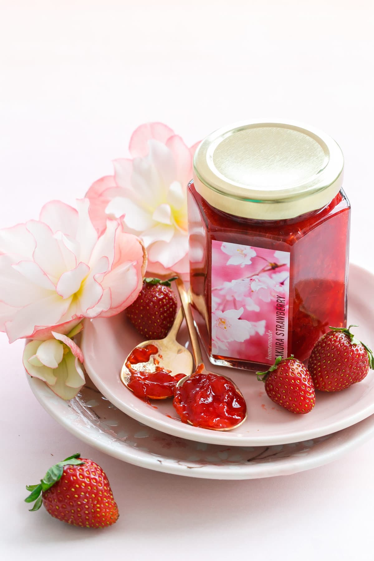 Sakura Strawberry Jam | Love and Olive Oil