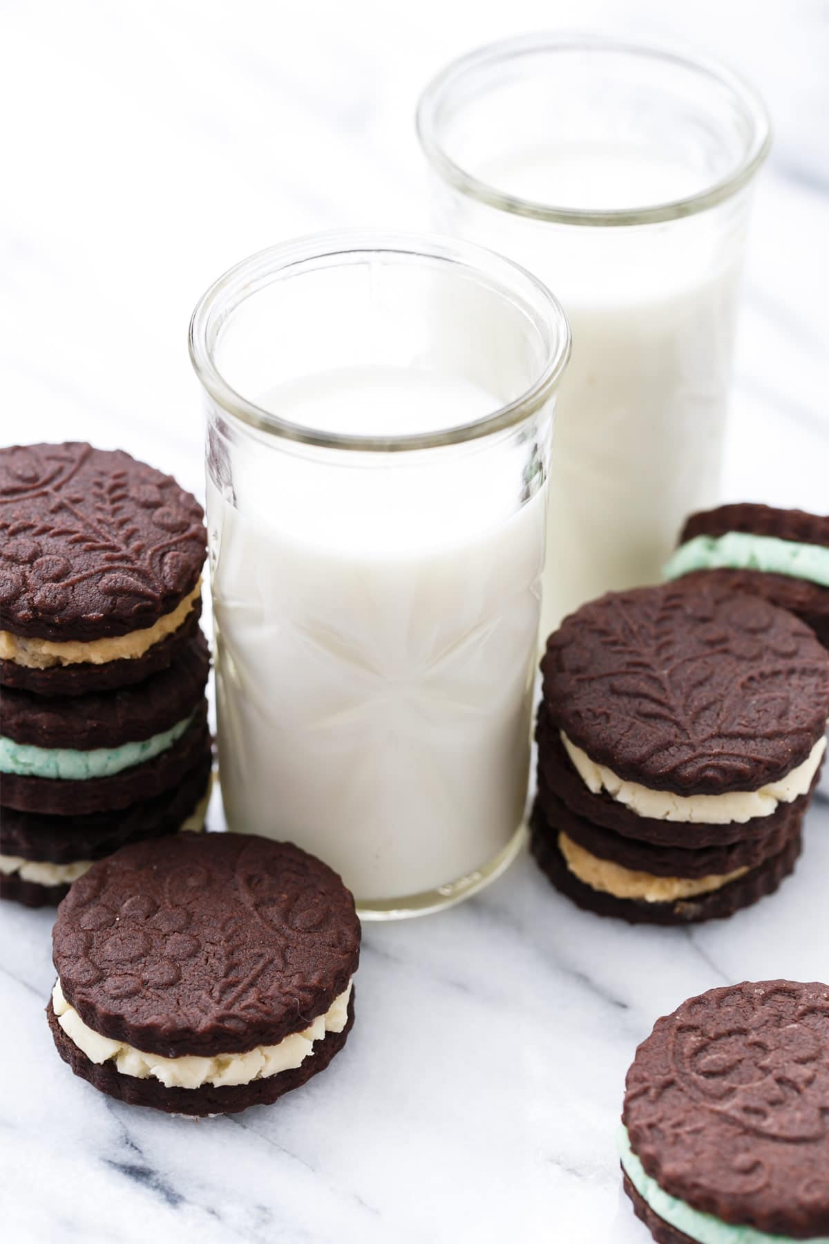 Homemade Oreo Sandwich Cookies: 3 Ways | Love and Olive Oil