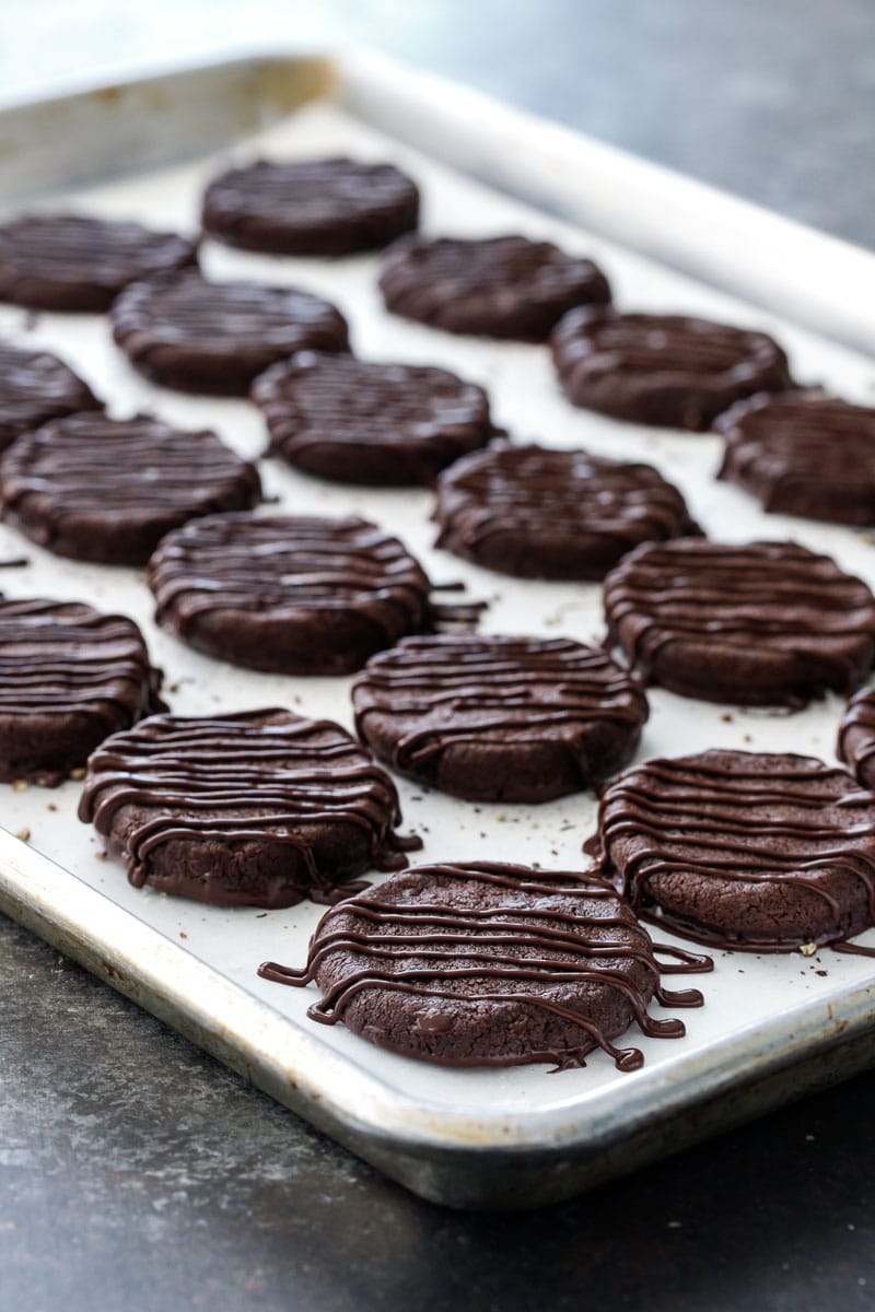 Chocolate Salt & Pepper Sable Cookies | Love and Olive Oil