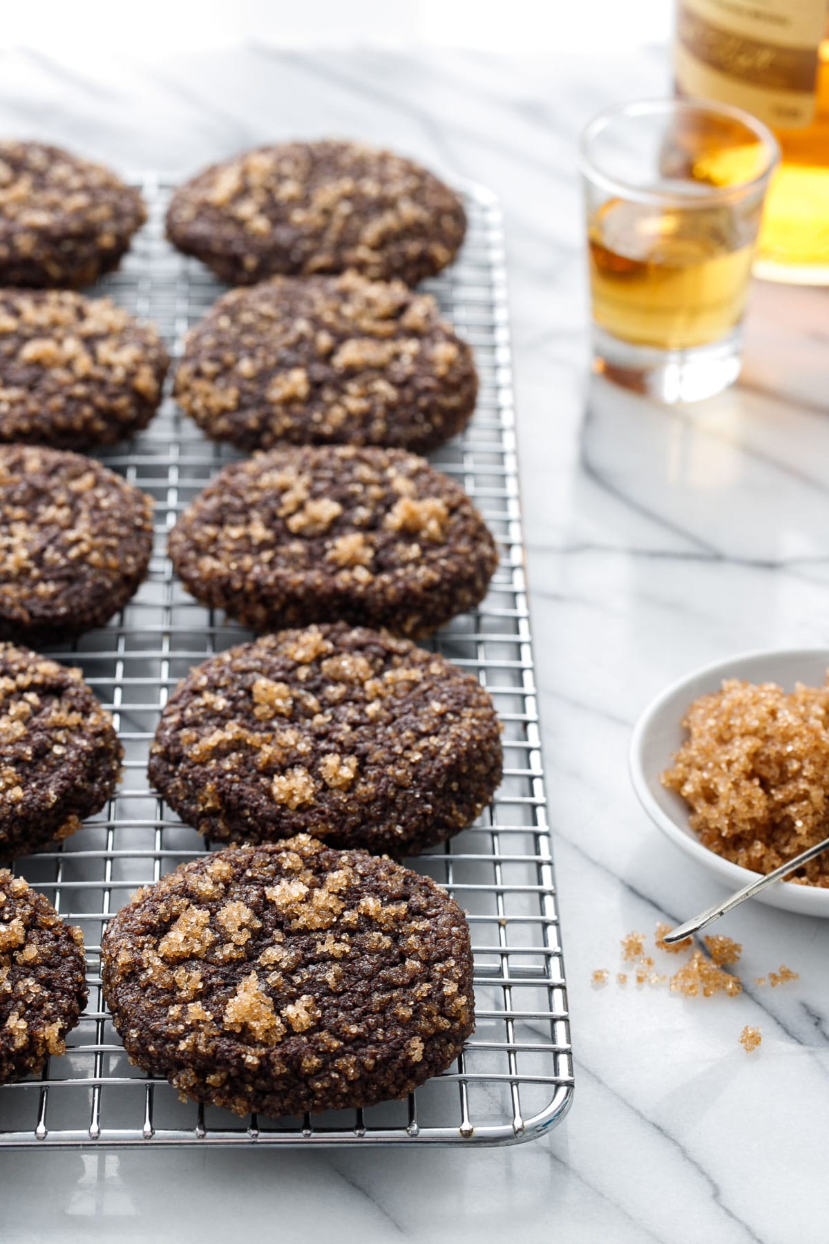Bourbon Chocolate Sugar Cookies | Love and Olive Oil