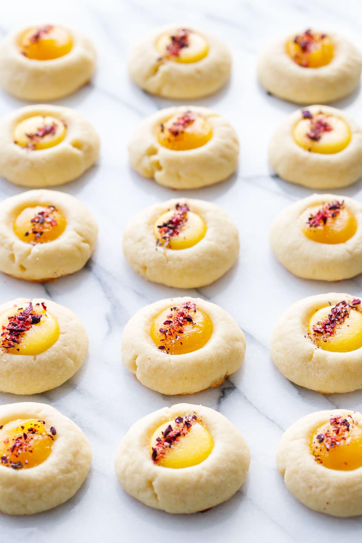 Mango Thumbprints with Spicy Hibiscus Sugar | Love and Olive Oil