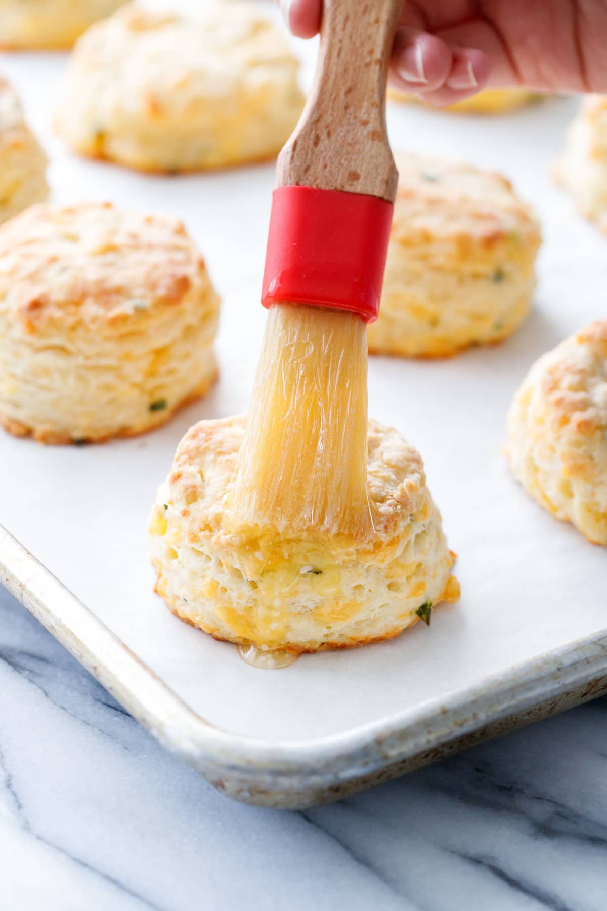 Cheddar Chive Biscuits | Love and Olive Oil