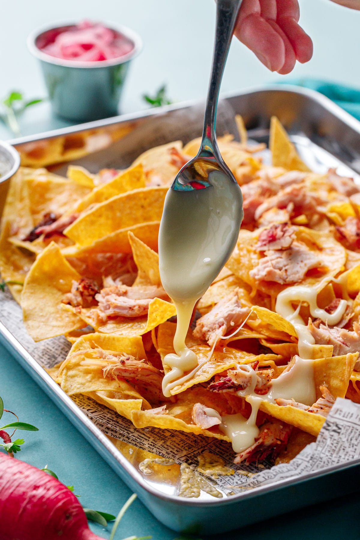 Loaded Smoked Chicken Nachos | Love and Olive Oil