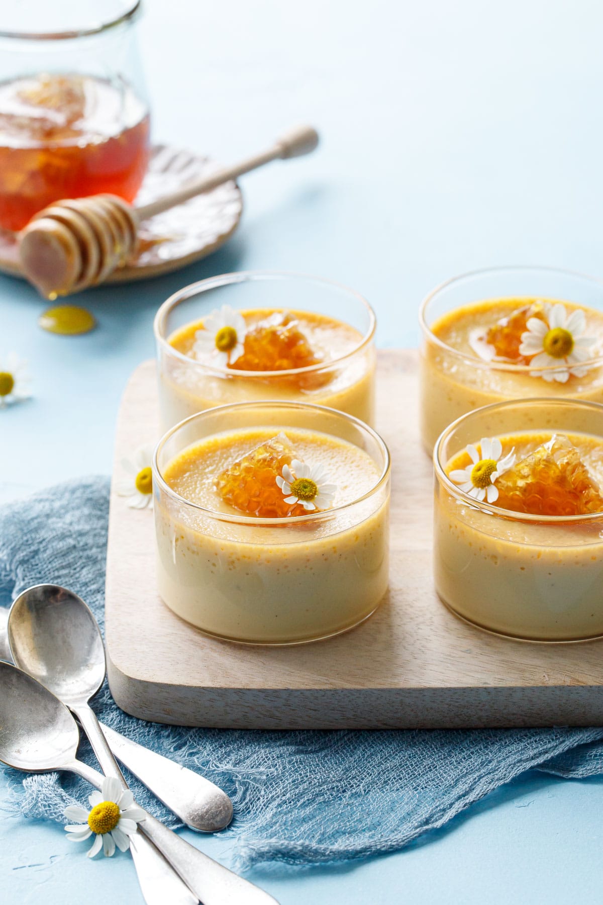 Honey Vanilla Pots de Crème | Love and Olive Oil