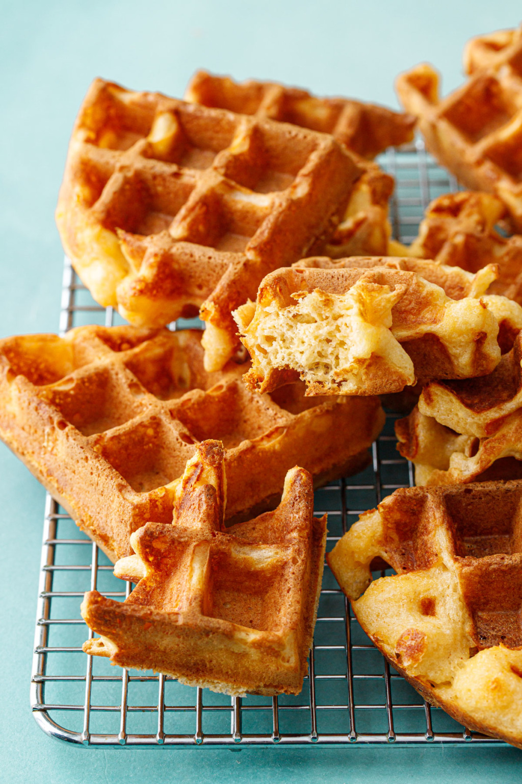Savory Cheddar Cheese Waffles | Love and Olive Oil