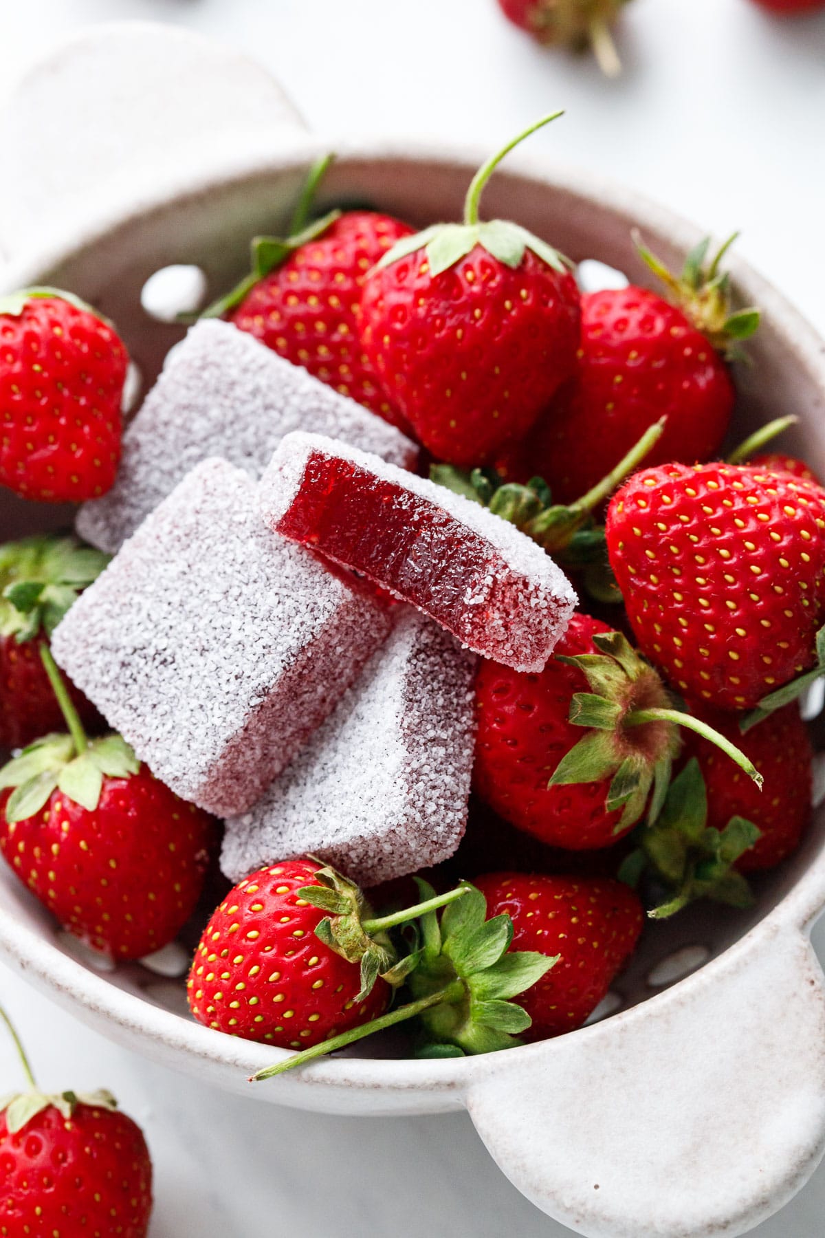 Homemade Sour Strawberry Gummies | Love and Olive Oil