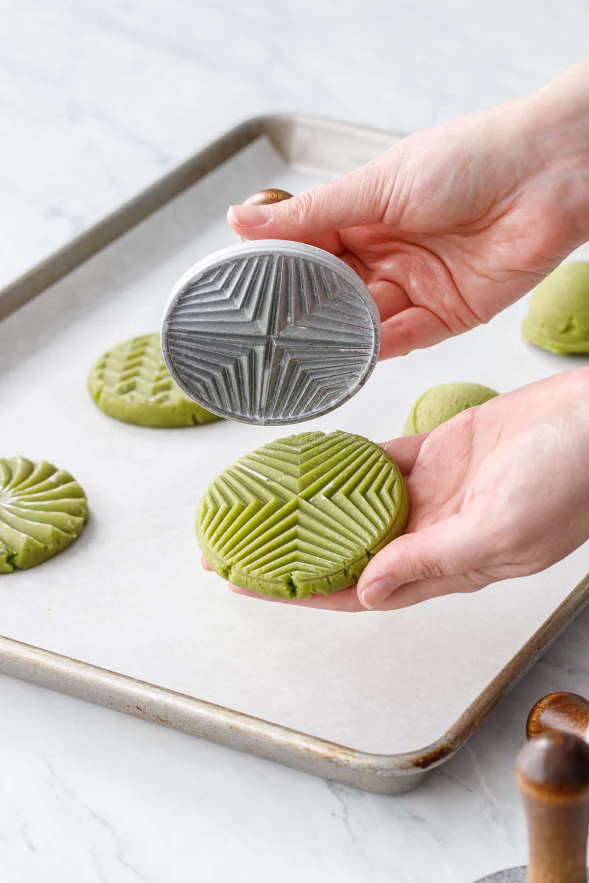 Glazed Matcha Sugar Cookies | Love and Olive Oil