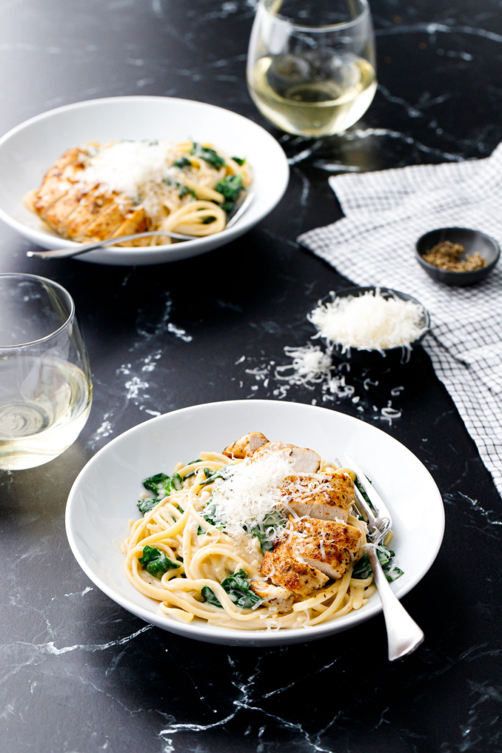 Creamy Chicken Florentine Pasta | Love and Olive Oil