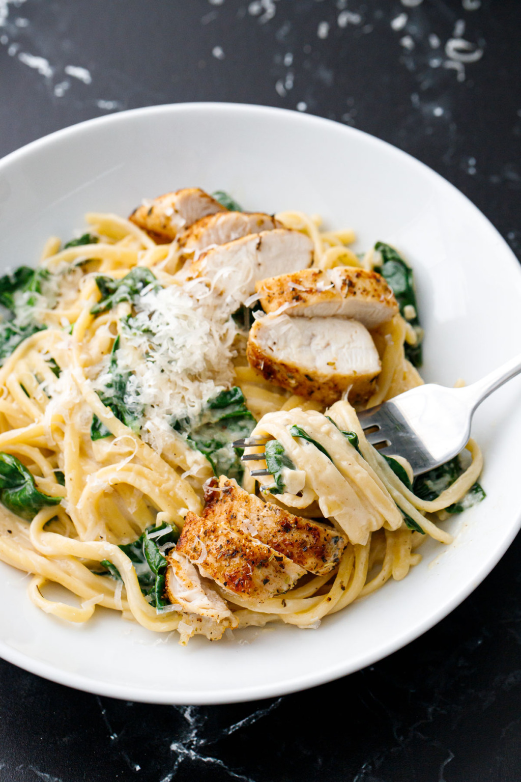 Creamy Chicken Florentine Pasta | Love and Olive Oil