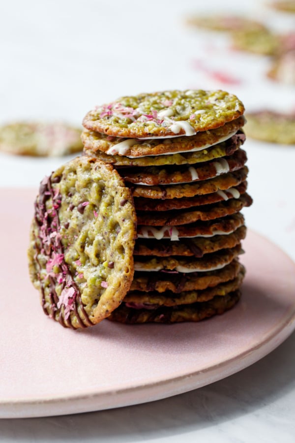 Pistachio Florentine Cookies | Love and Olive Oil