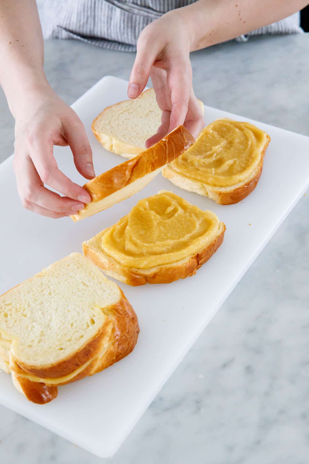 Marzipan-Stuffed French Toast | Love and Olive Oil