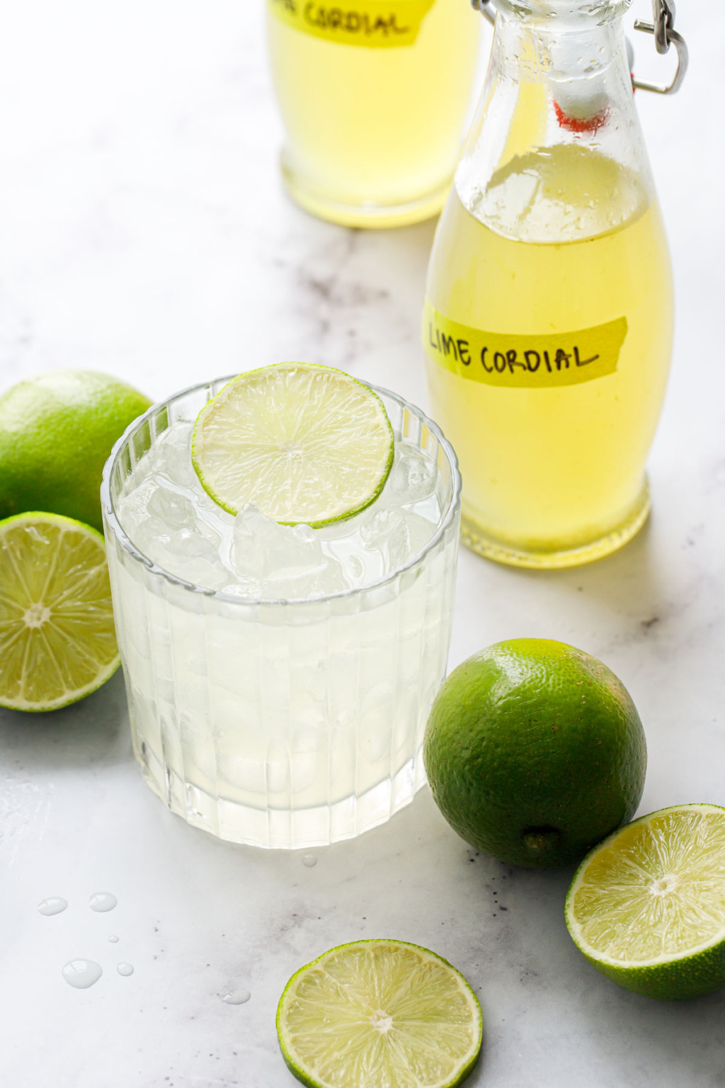 Homemade Lime Cordial (Just 2 ingredients!) | Love and Olive Oil