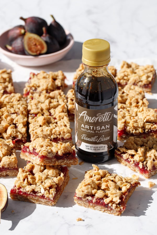 Fig, Apple & Vanilla Oat Crumb Bars | Love and Olive Oil