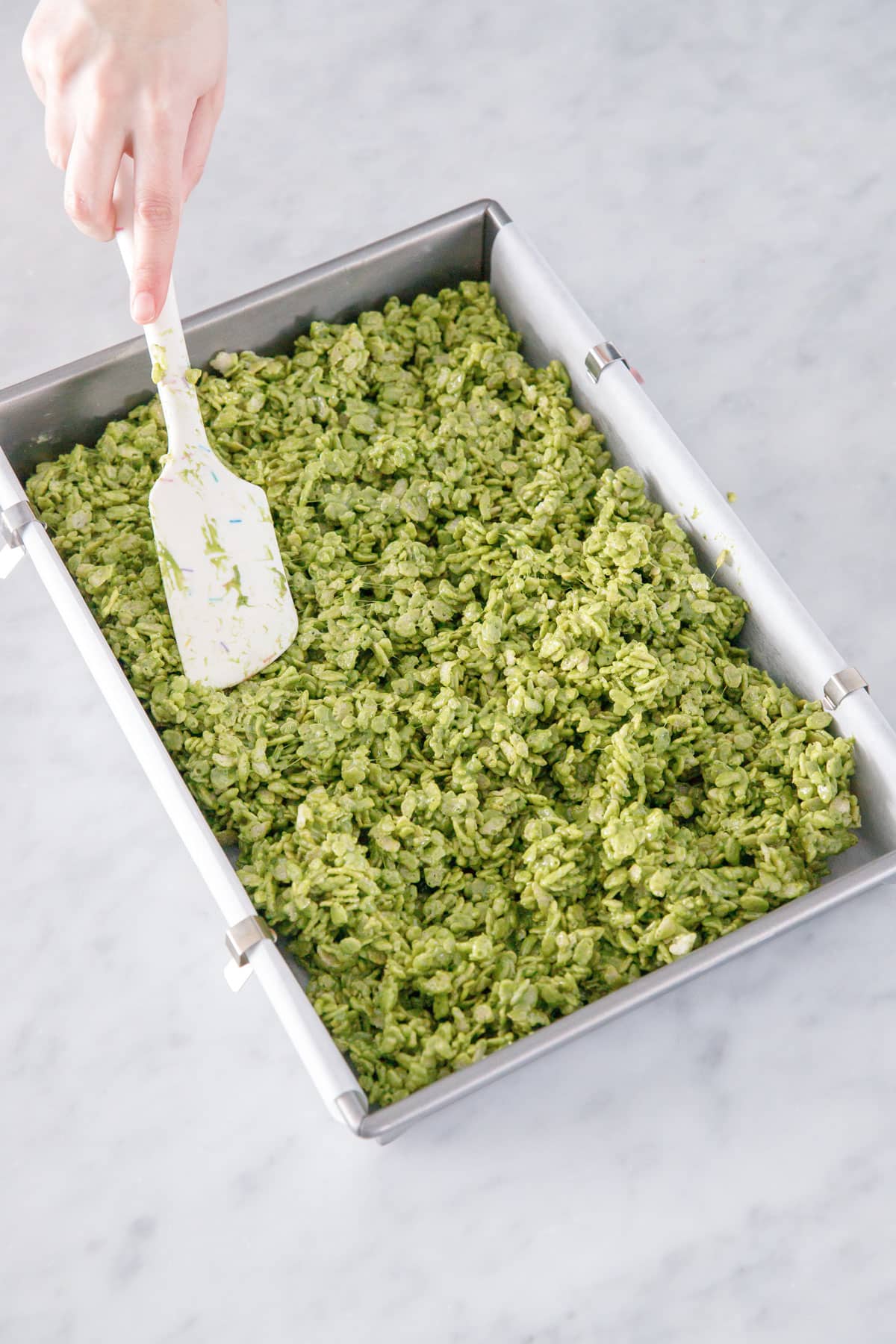 Matcha Rice Crispy Treats | Love and Olive Oil