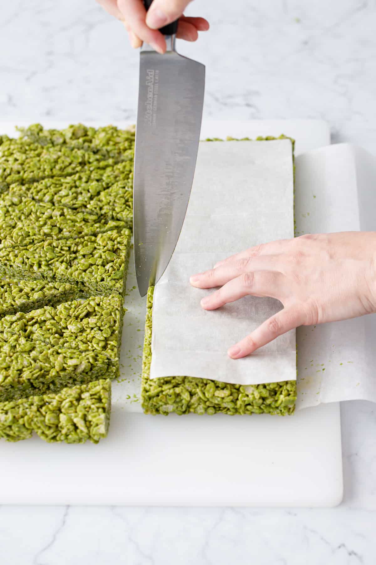Matcha Rice Crispy Treats | Love and Olive Oil