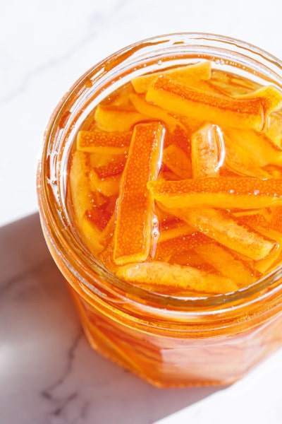 Candied Orange Peel in Syrup | Love and Olive Oil