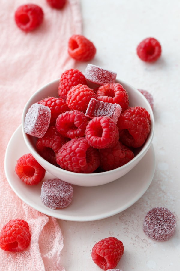 Homemade Raspberry Pectin Gummies (no Gelatin!) | Love and Olive Oil