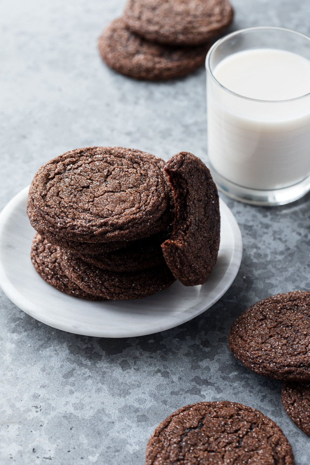 Chewy Chocolate Molasses Cookies | Love and Olive Oil