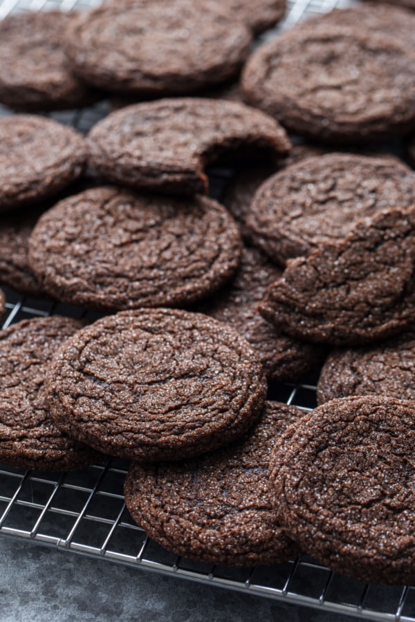 Chewy Chocolate Molasses Cookies | Love and Olive Oil