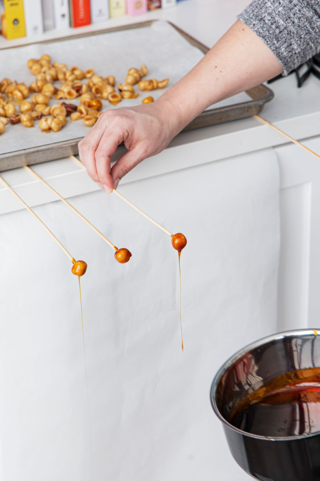 Caramelized Candied Hazelnuts (Clusters and Spikes) | Love and Olive Oil