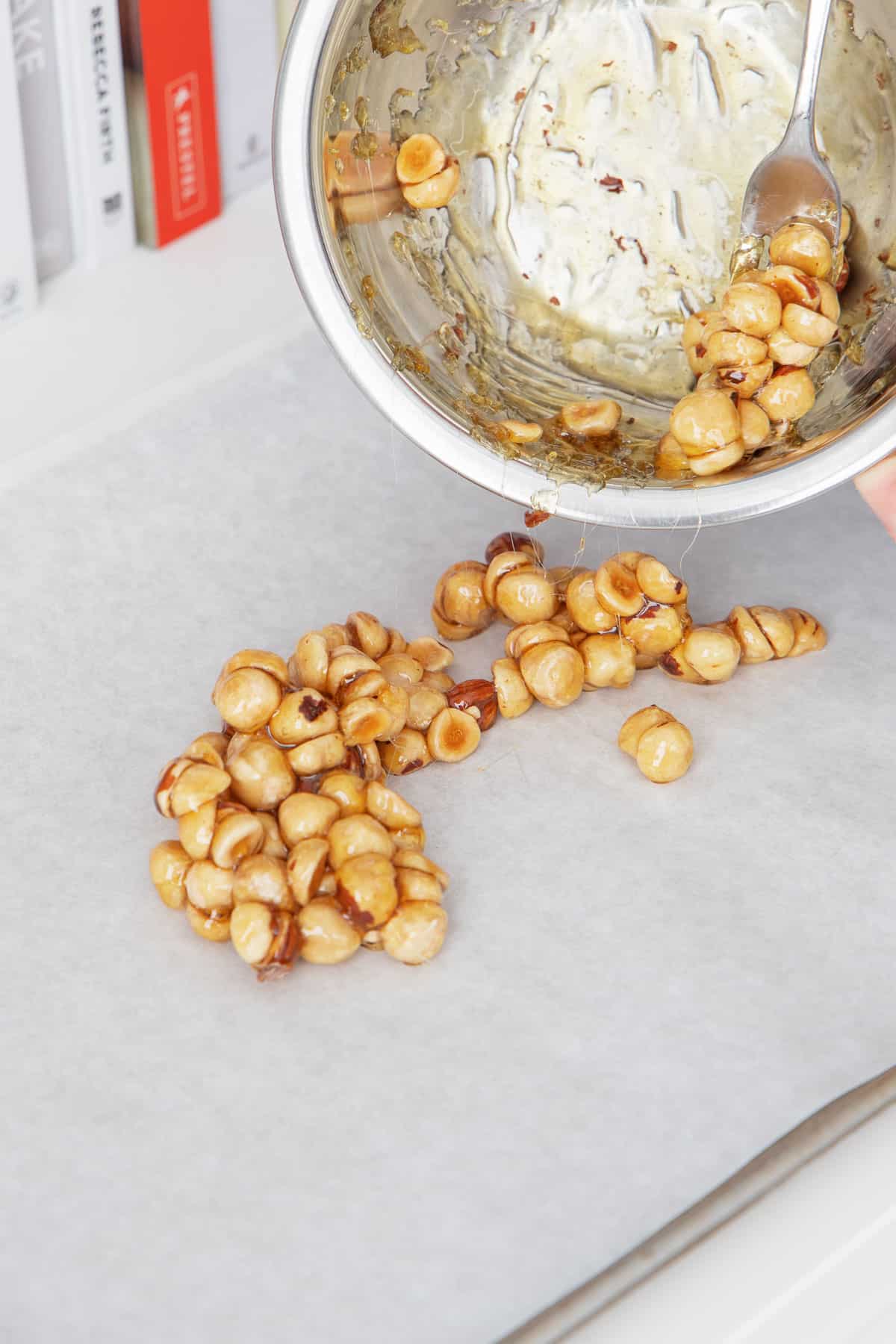 Caramelized Candied Hazelnuts (Clusters and Spikes) | Love and Olive Oil