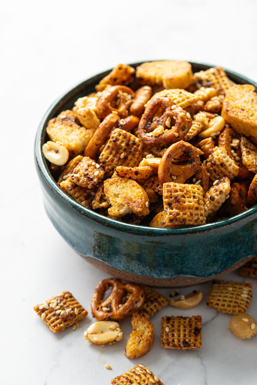 Sweet & Spicy Sesame Snack Mix | Love and Olive Oil