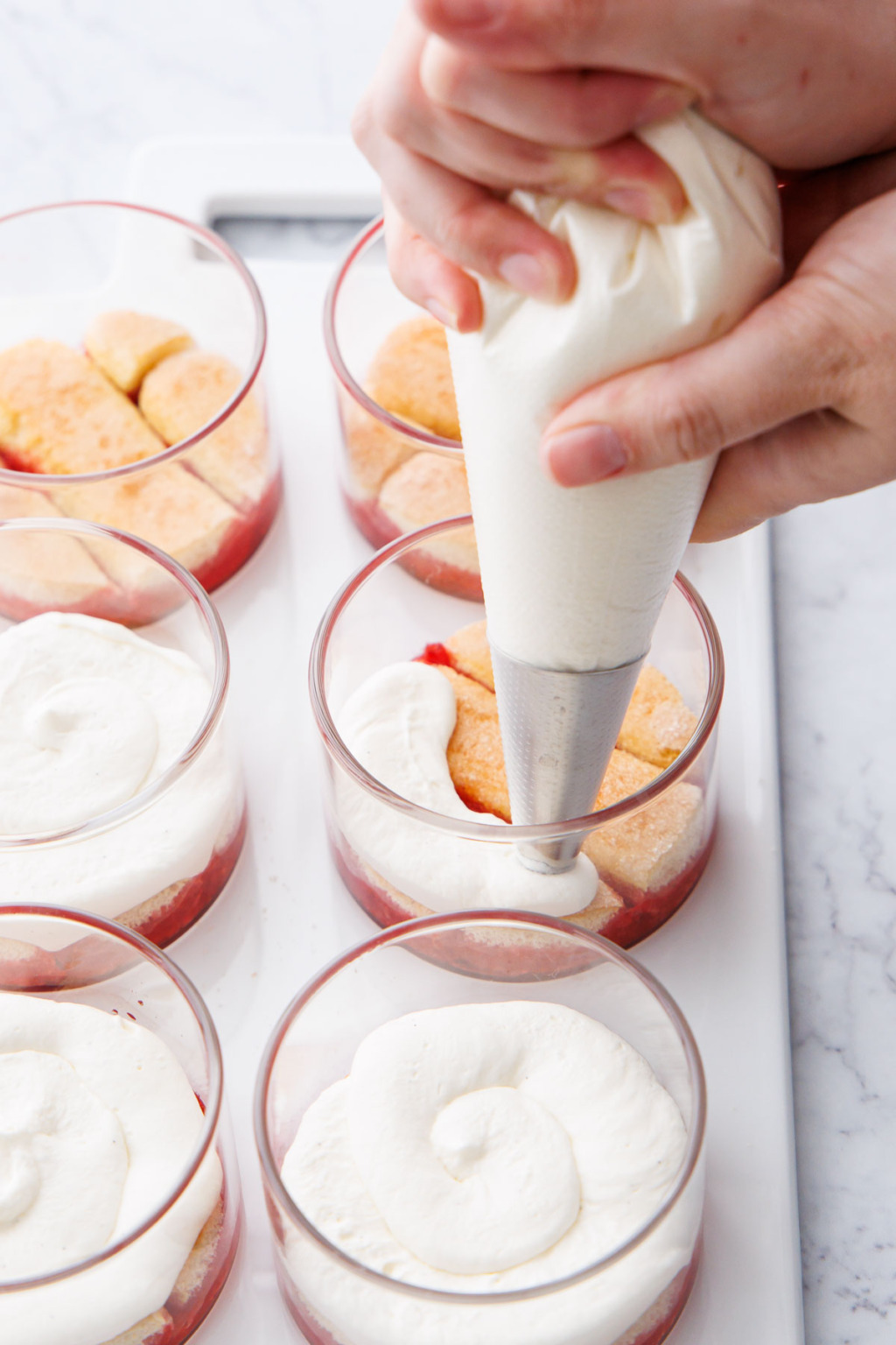 Strawberry Elderflower Tiramisu (with Eggless Mascarpone Cream) | Love ...