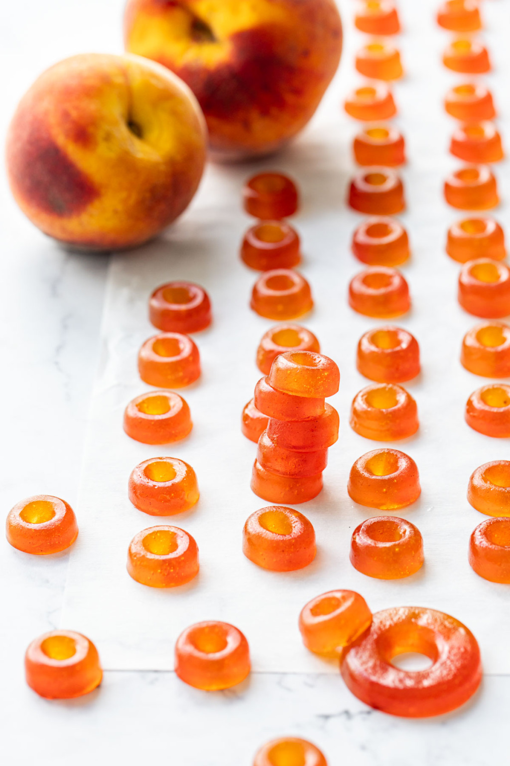 Homemade Gummy Peach Rings (made with Real Fruit and Gelatin) | Love ...