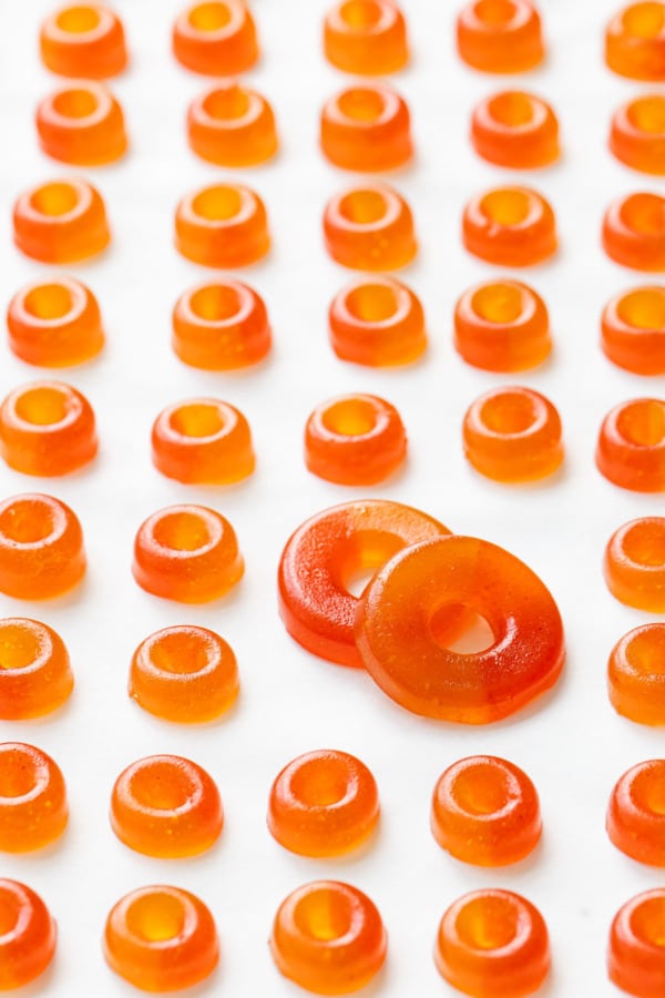 Homemade Gummy Peach Rings (made with Real Fruit and Gelatin) | Love ...