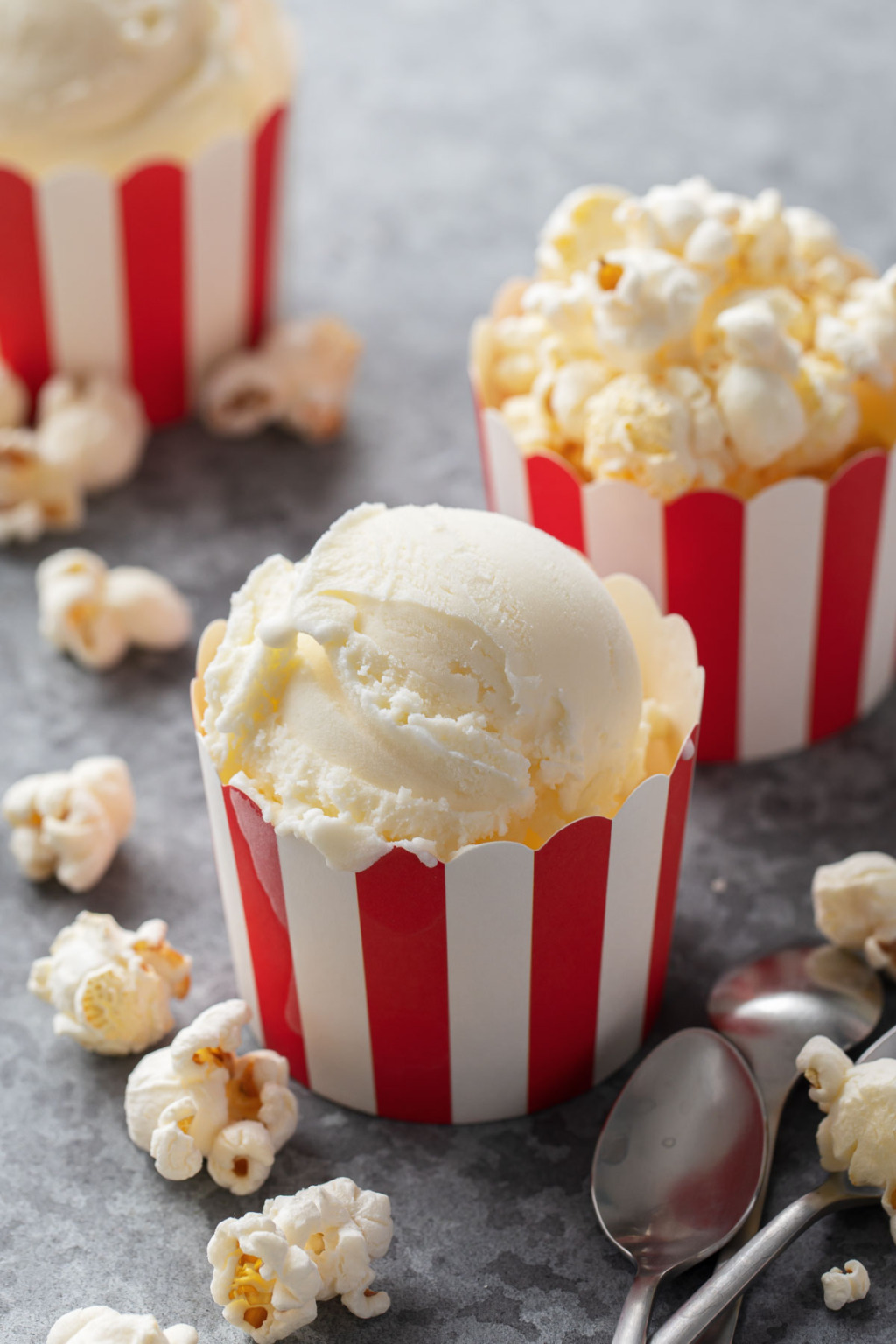 Buttered Popcorn Ice Cream (Eggless!) | Love and Olive Oil