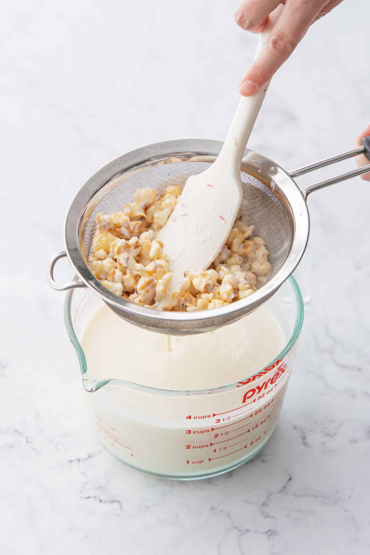 Buttered Popcorn Ice Cream (Eggless!) | Love and Olive Oil