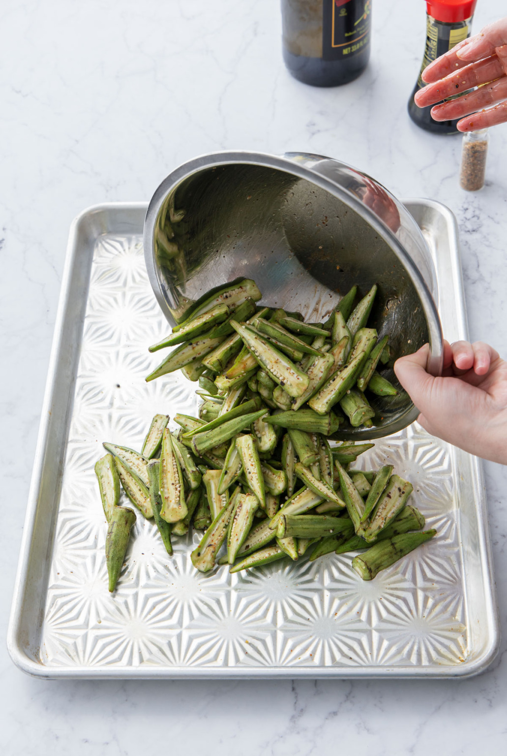 Crispy Oven-Roasted Okra | Love and Olive Oil