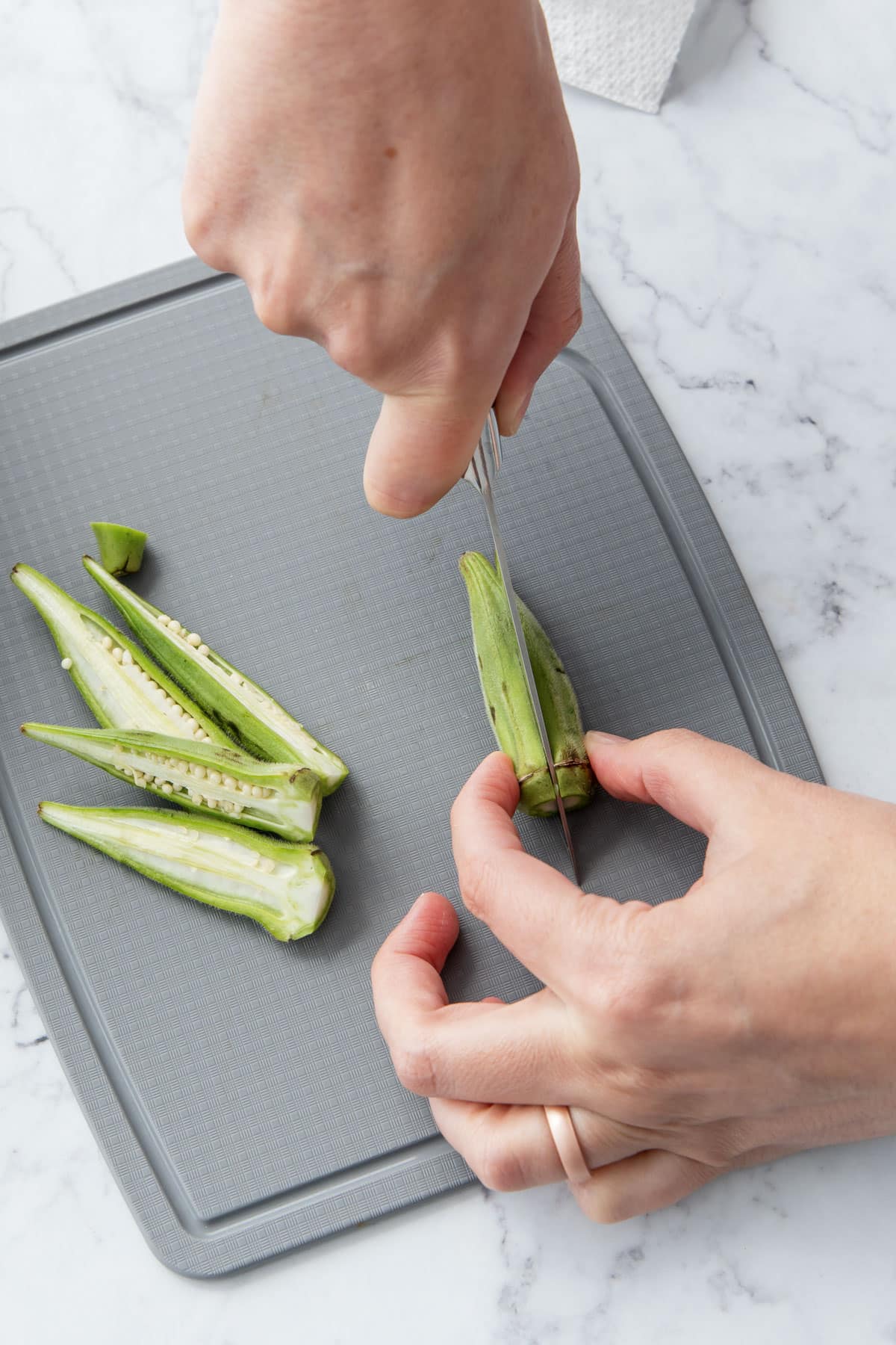 Crispy Oven-Roasted Okra | Love and Olive Oil