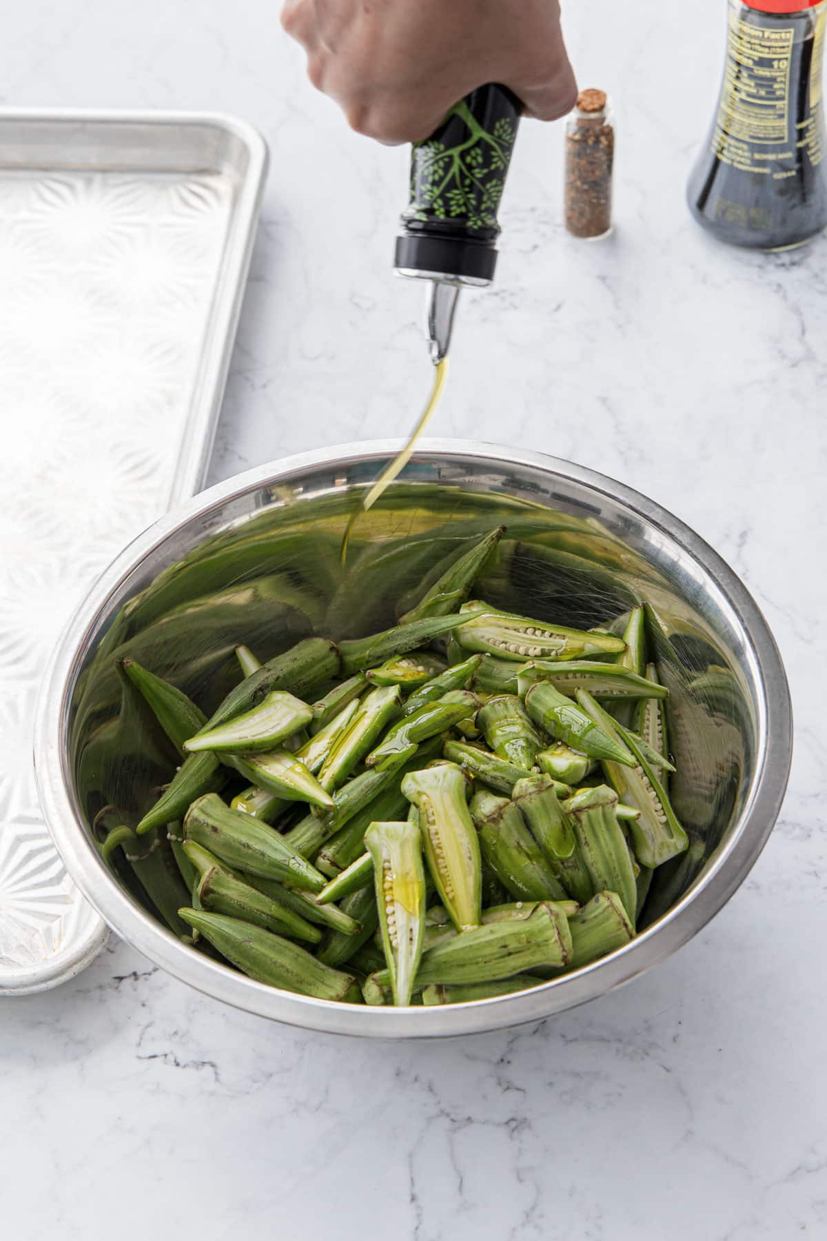 Crispy Oven-Roasted Okra | Love and Olive Oil