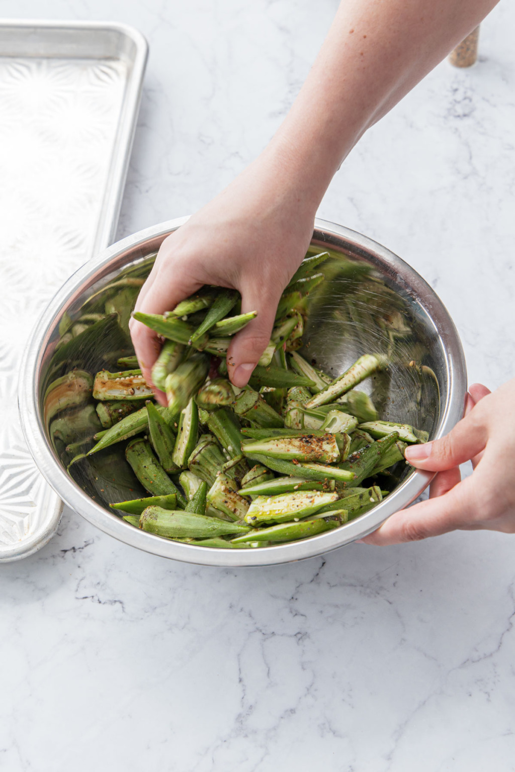 Crispy Oven-Roasted Okra | Love and Olive Oil