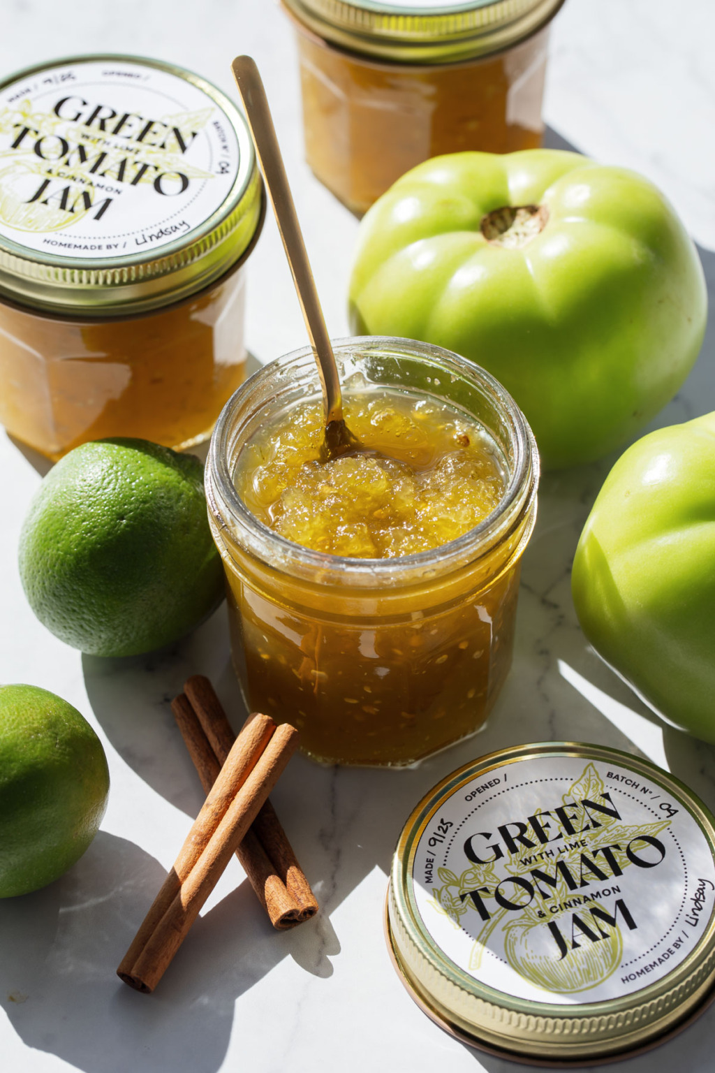 Old-Fashioned Green Tomato Jam with Lime & Cinnamon | Love and Olive Oil