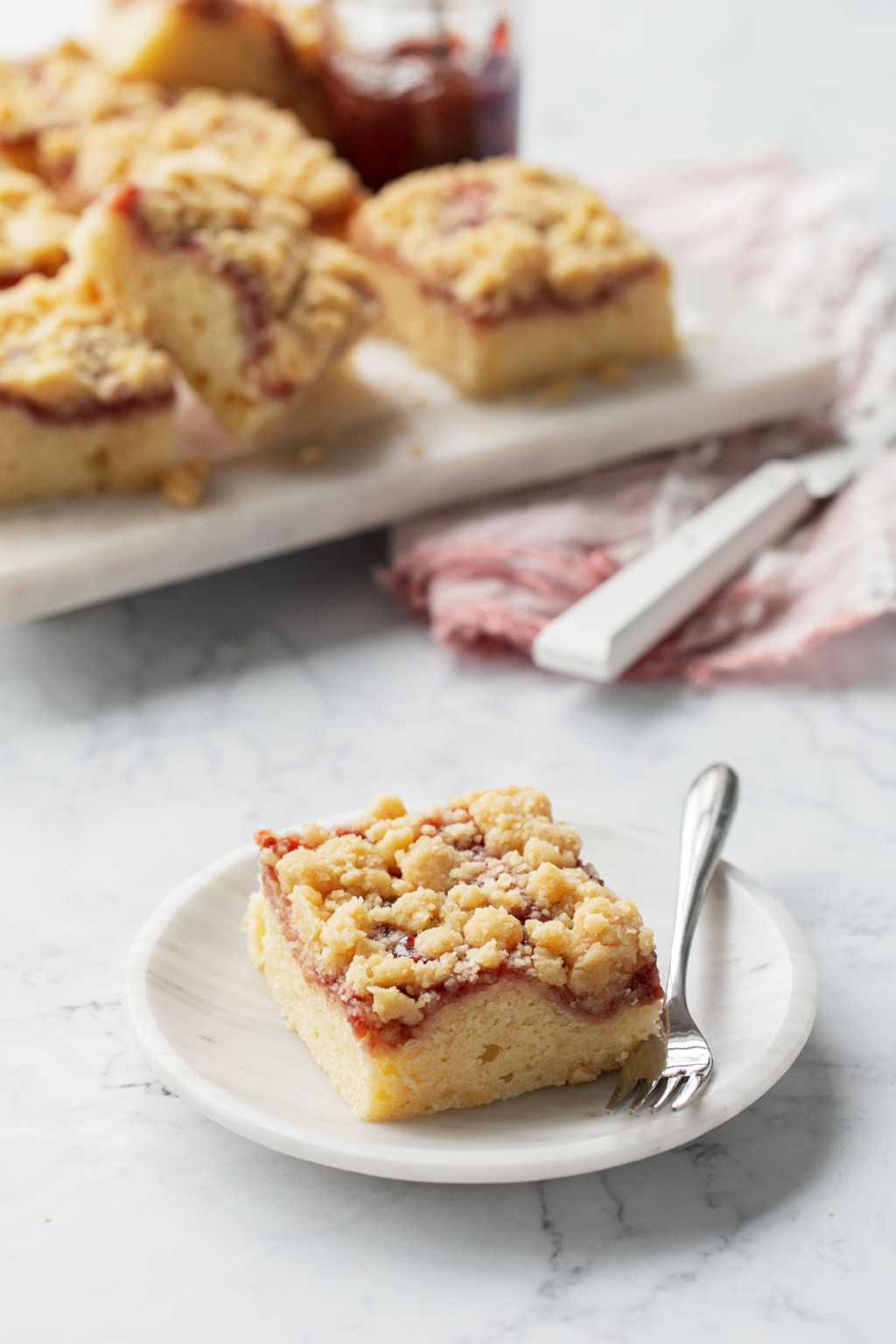 Jammy Sour Cream Crumb Cake | Love and Olive Oil