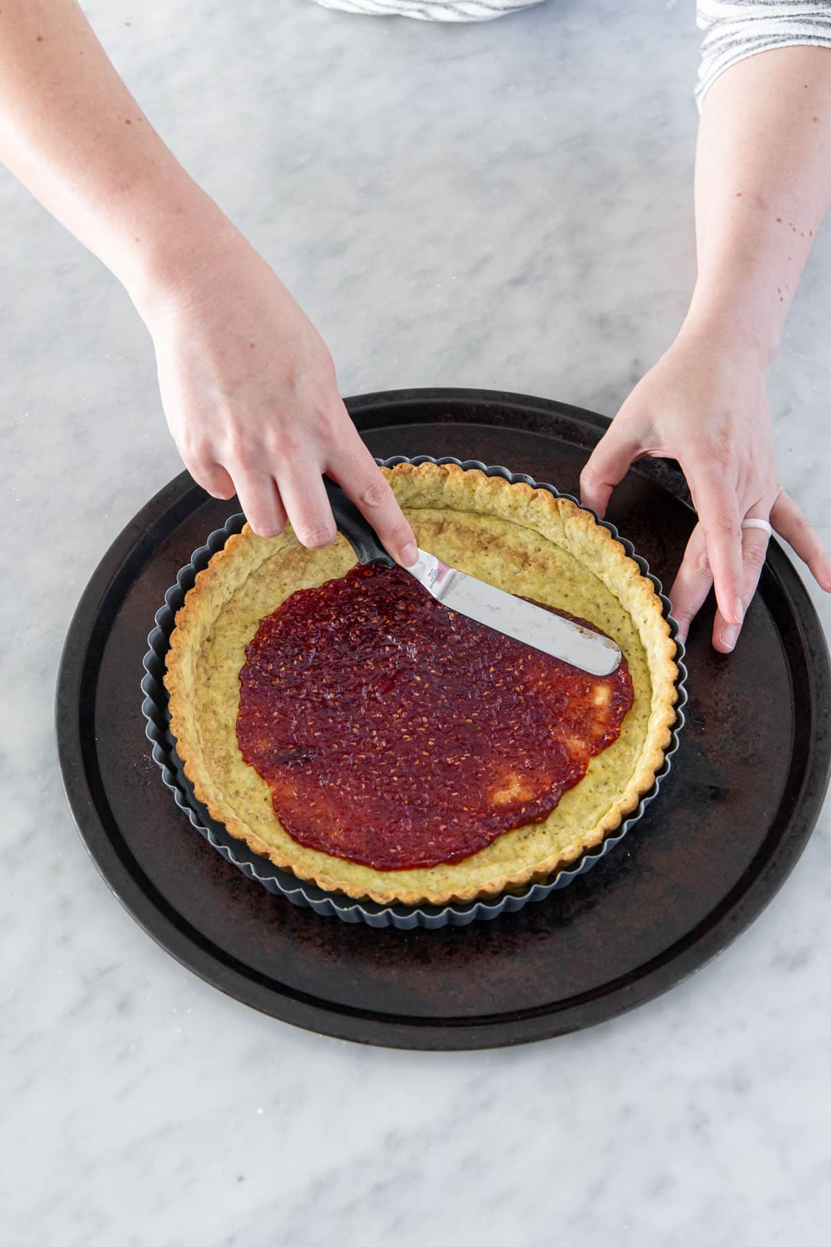 Raspberry & Pistachio Frangipane Tart with Whipped Pistachio Ganache ...